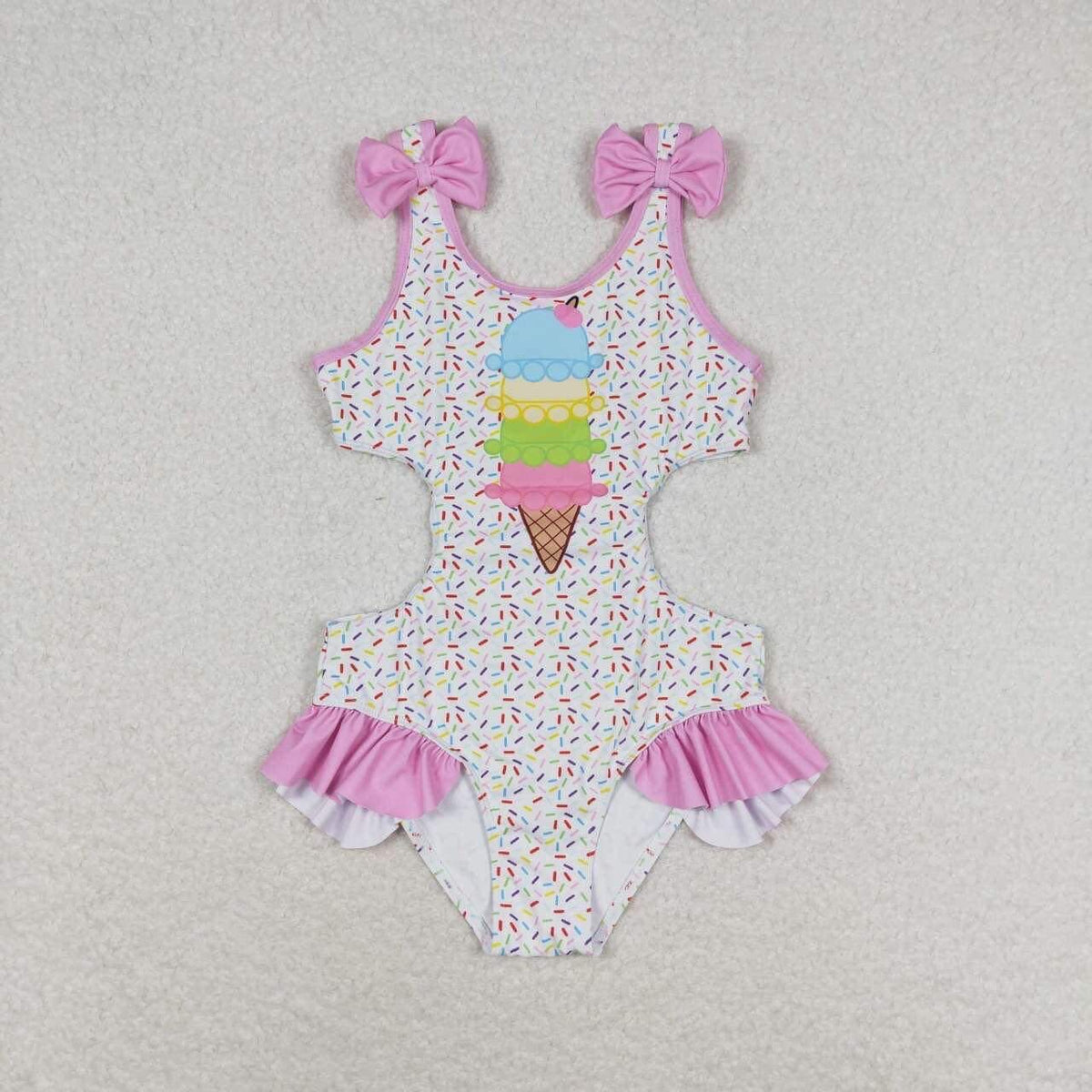 Ice Cream cone and sprinkles swim Suit - Girls – Oaklee & Ella Boutique
